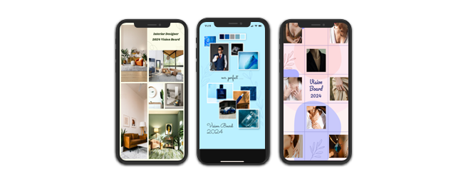 Free templates for vision board | Online vision board templates